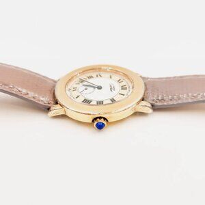 Cartier | Accessories | Cartier Ronde Gold 8kt Vermeil Watch With Box ...